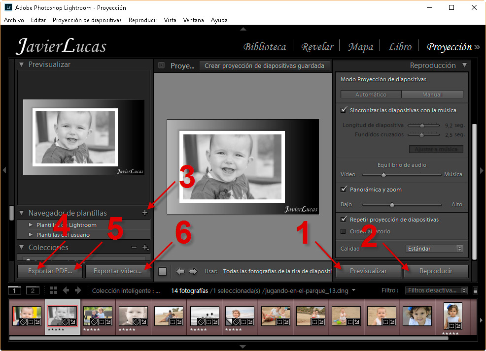 Todos los Secretos del Módulo Proyección de Lightroom