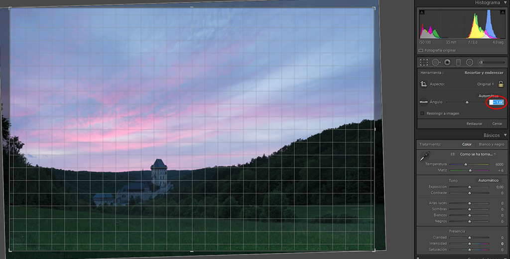 Mi Método de Revelado de una Fotografía en Color con Lightroom