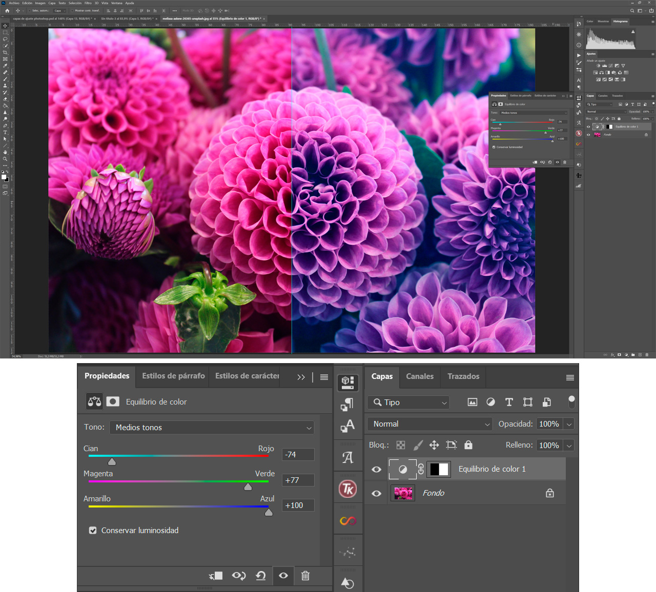 31ava clase: Trabajando con los ajustes de color.