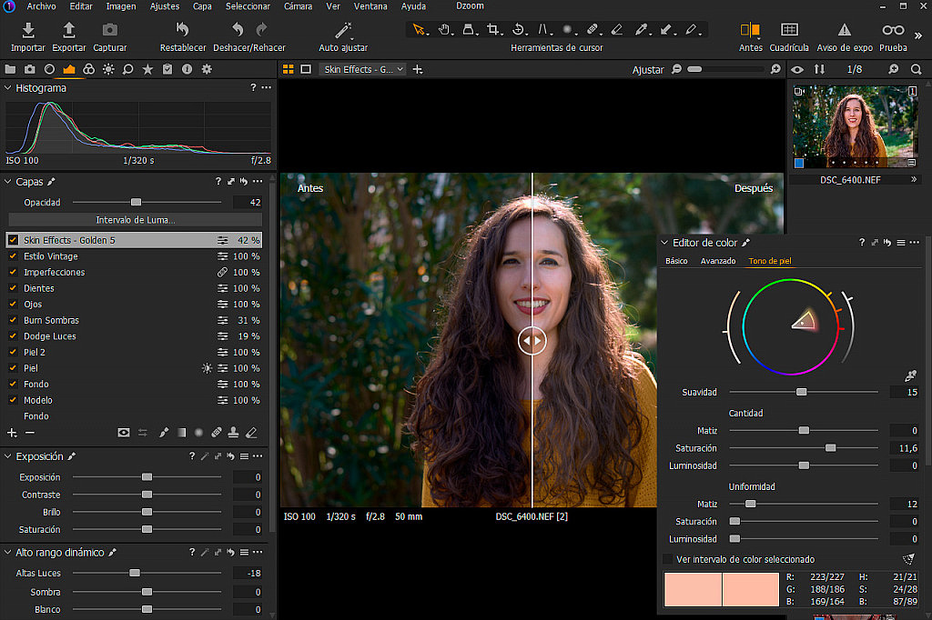 Conociendo Capture One Pro (IX): Revelado de Retratos